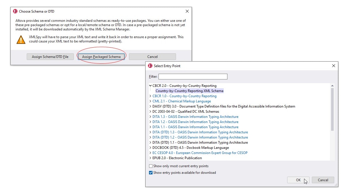 New Features in XMLSpy XML and JSON Editor | Altova
