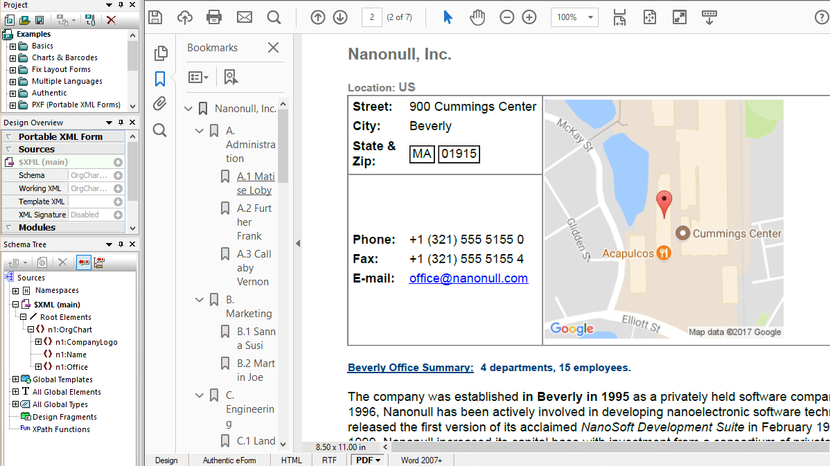 XML In PDF Altova