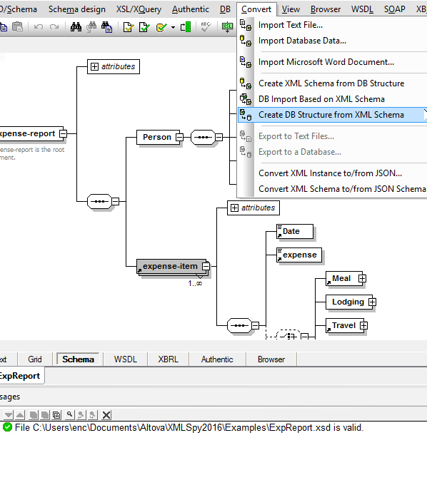 XSD Tools Altova