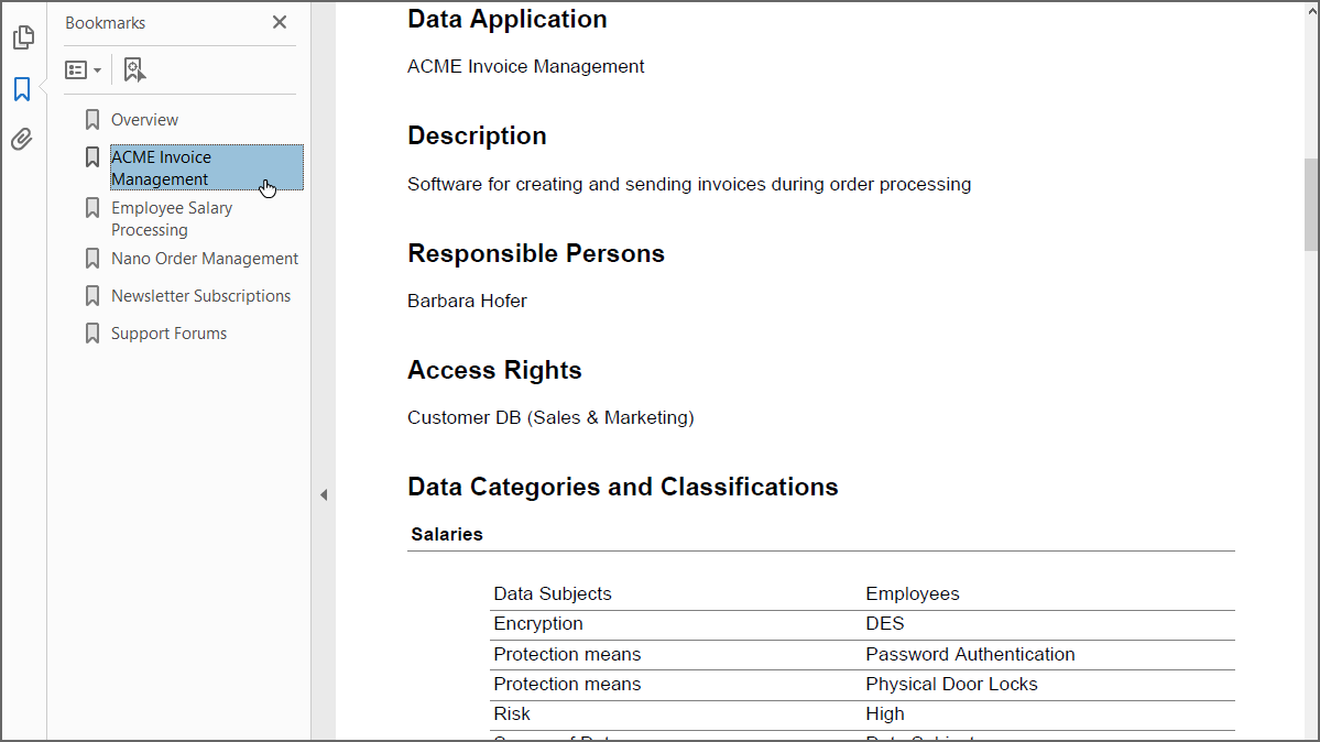GDPR Compliance Database | Altova GDPR Compliance Database | Altova