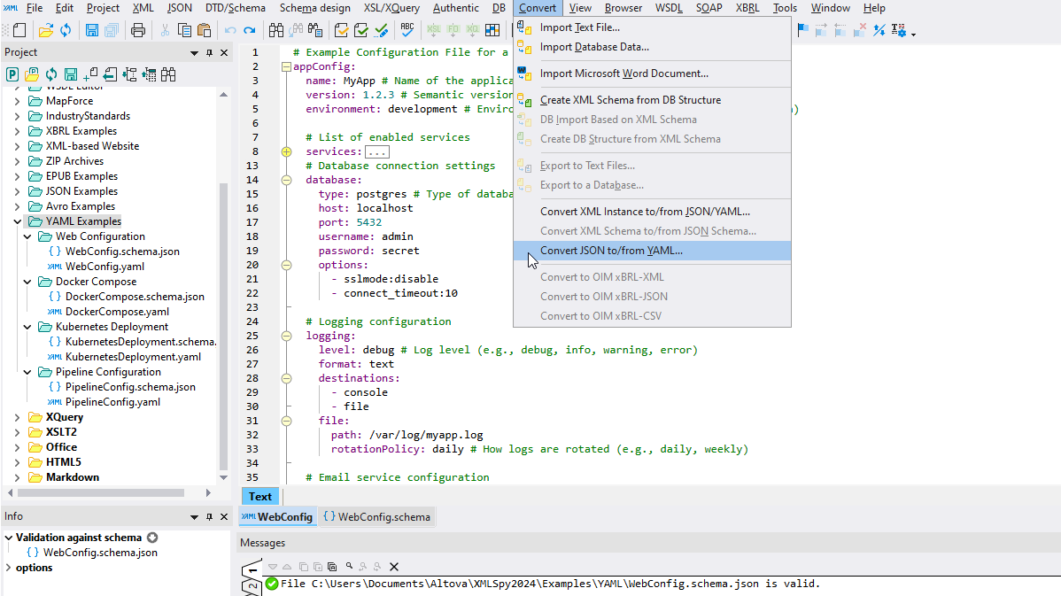 New Features in XMLSpy XML and JSON Editor | Altova