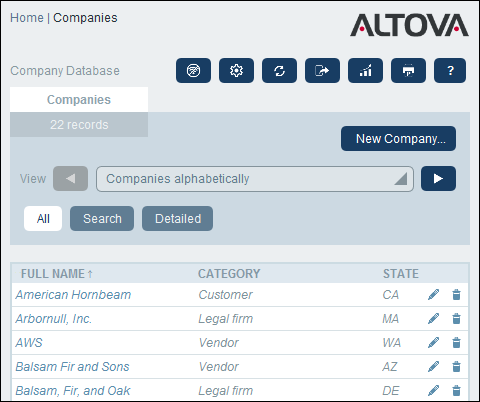 Altova RecordsManager